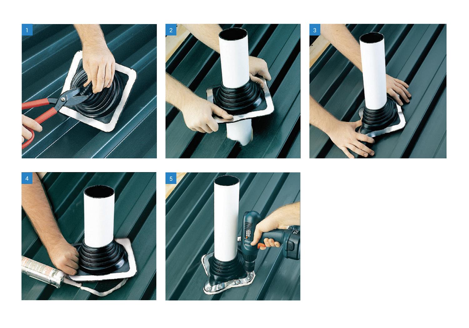 Wood Stove Roof Flashing – BlackSeaMetalWorks